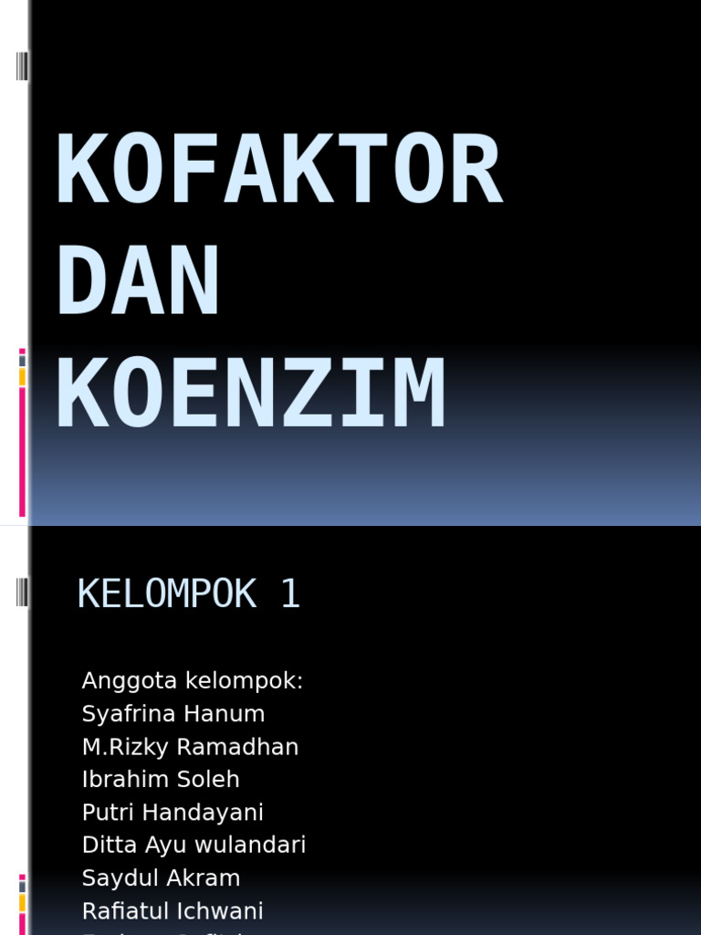 Kofaktor Dan Koenzim | PDF