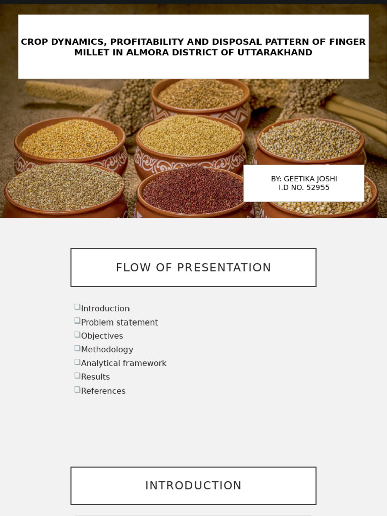 Finger Millet Dynamics in Almora, Uttarakhand | PDF | Agriculture