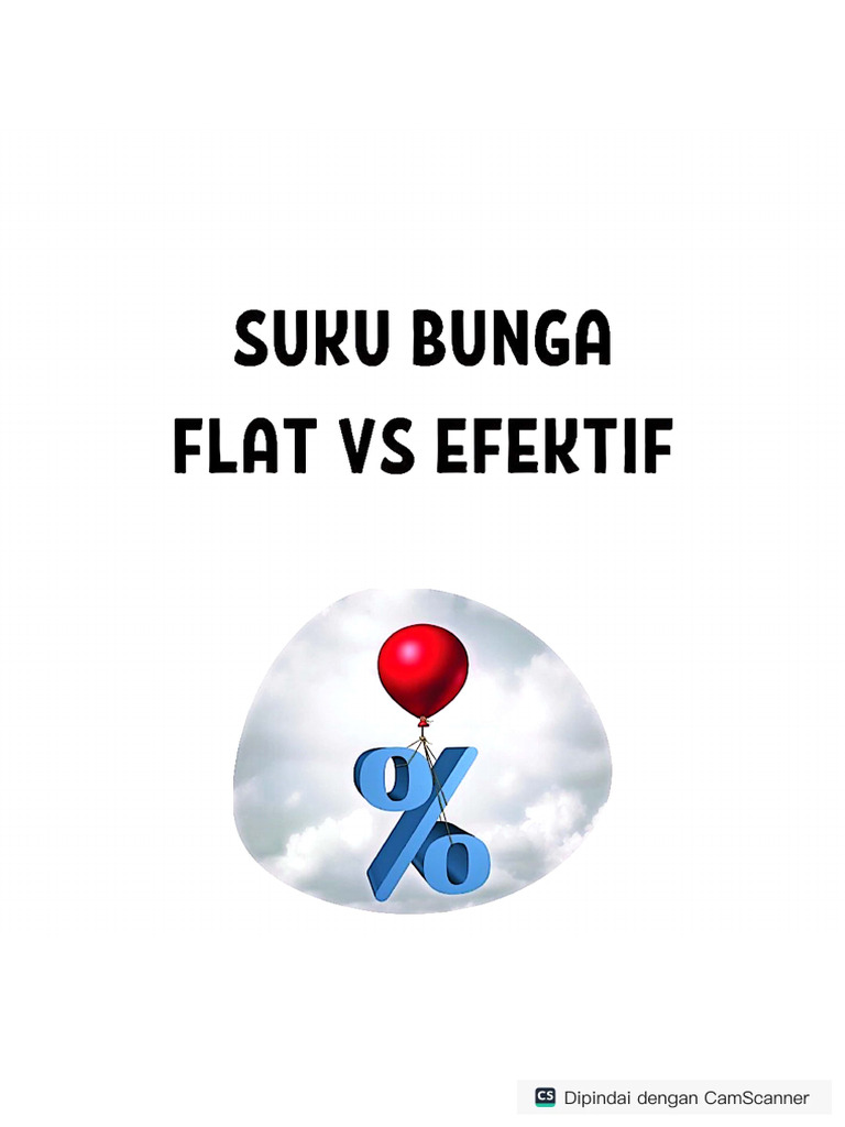 suku bunga flat vs efektif | PDF