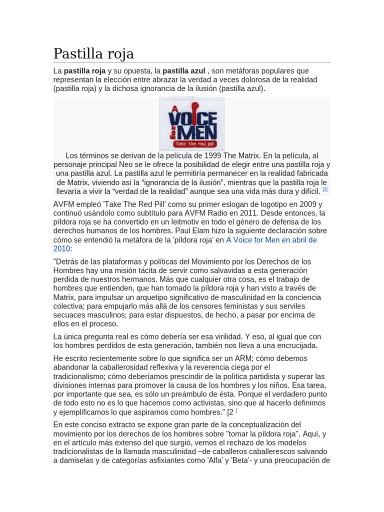 Pastilla Roja | PDF | Masculinidad