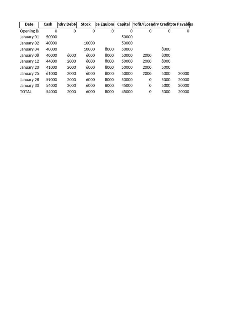 Accounting Equation Jan2025 | PDF
