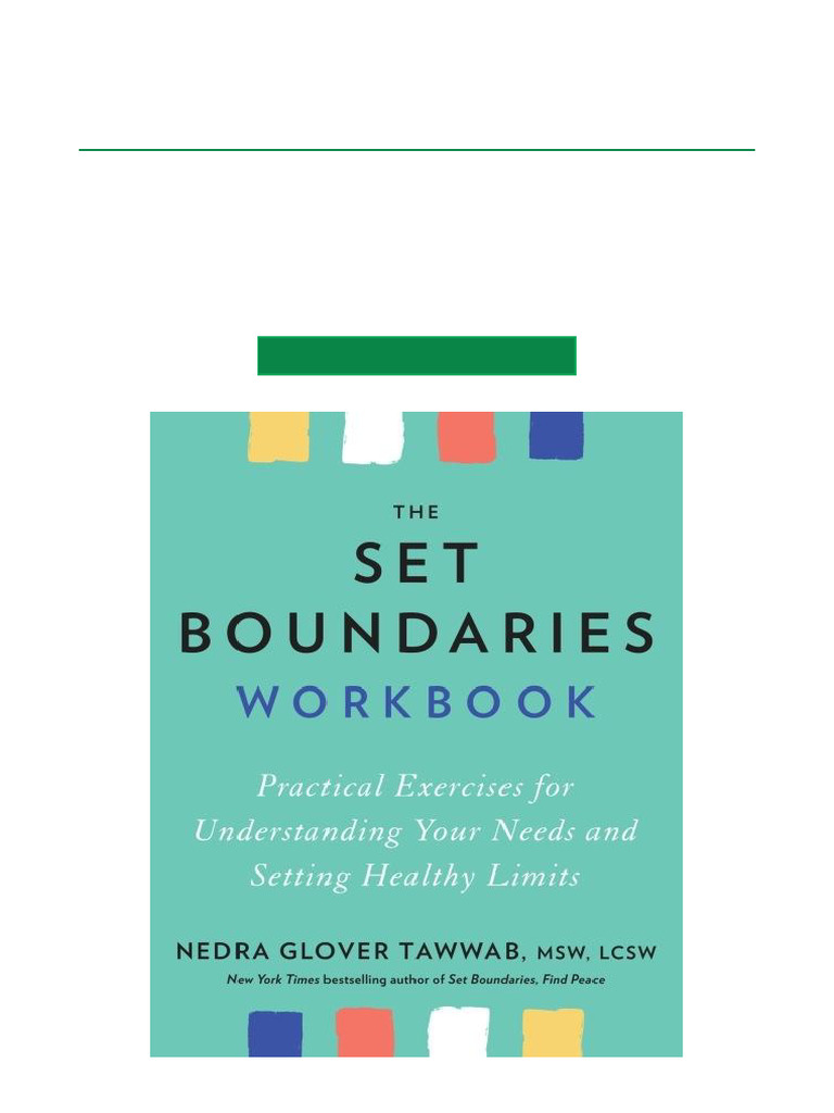 Set Boundaries Workbook Overview | PDF | Anxiety | Books