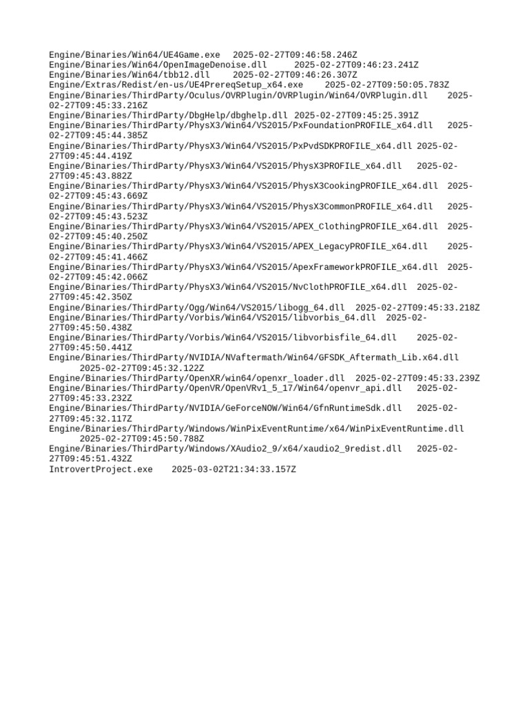Manifest NonUFSFiles Win64 | PDF
