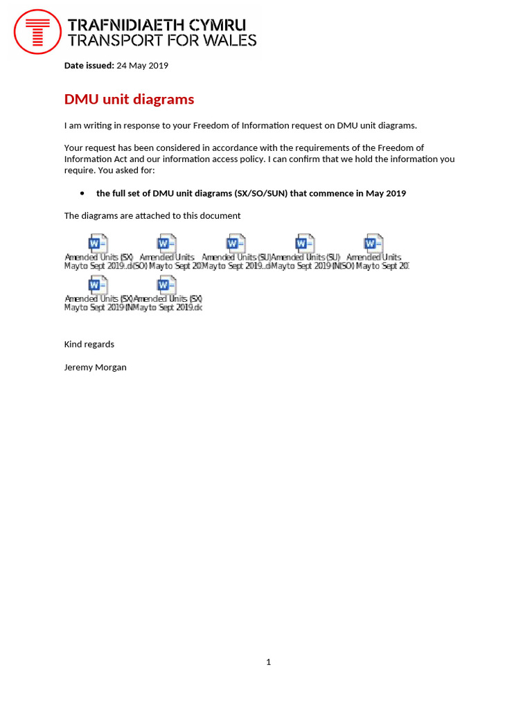 FOI 2019-022 DMU Unit Diagrams - 0 | PDF