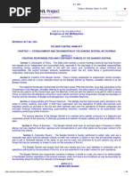 Republic Act No. 7653: Article I | PDF | Liquidation | Conservatorship