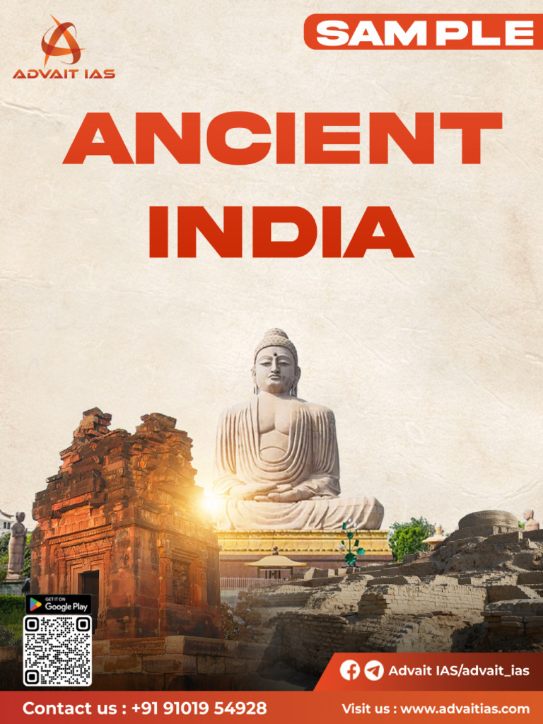 Ancient Indian History-Sample-English | PDF | Vedas | Ashoka