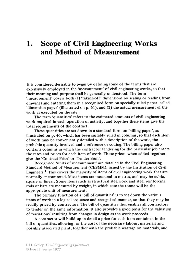Civil Engineering Measurement Standards | PDF | Measurement | Civil ...