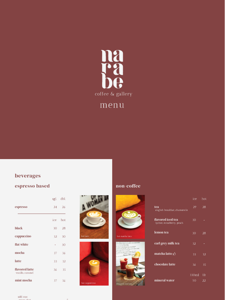 Menu 2025 | PDF