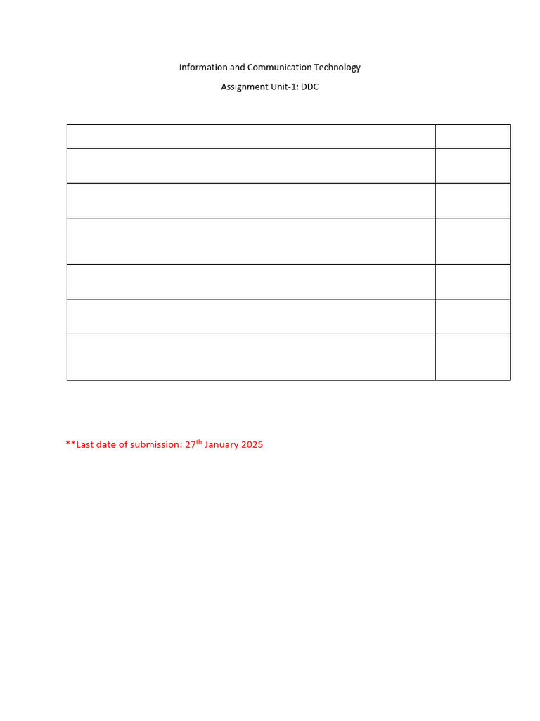 DDC assignment_unit1 | PDF