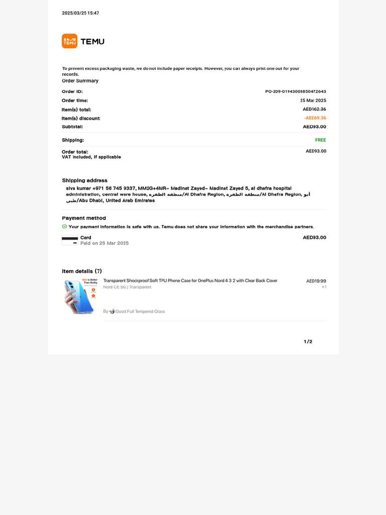 Temu Web Document | PDF