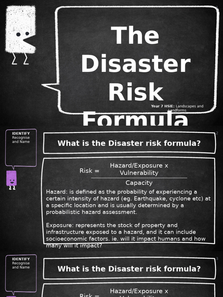 Understanding the Disaster Risk Formula | PDF | Volcano | Hazards