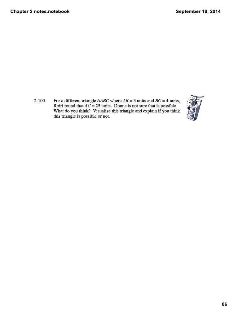 CPM Algebra1 - Chapter - 2 - Notes - 18 | PDF