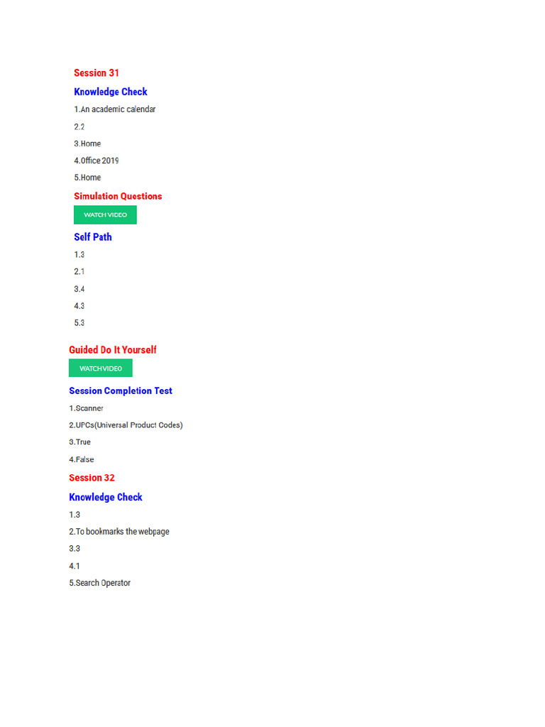 Era 31 To 40 Session Answer | PDF