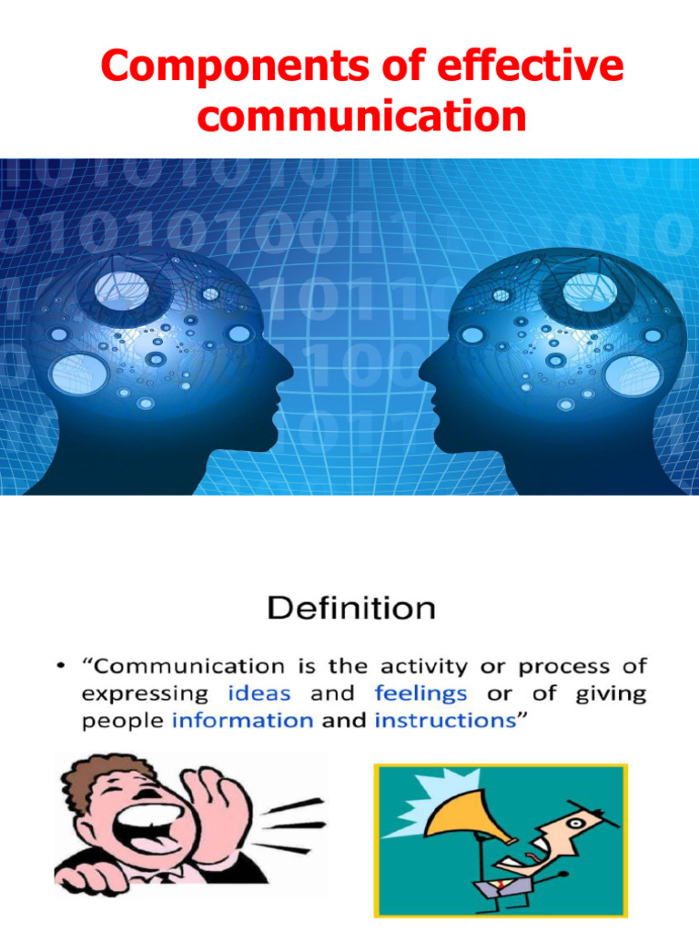 Components of Effective Communication | PDF | Communication | Information