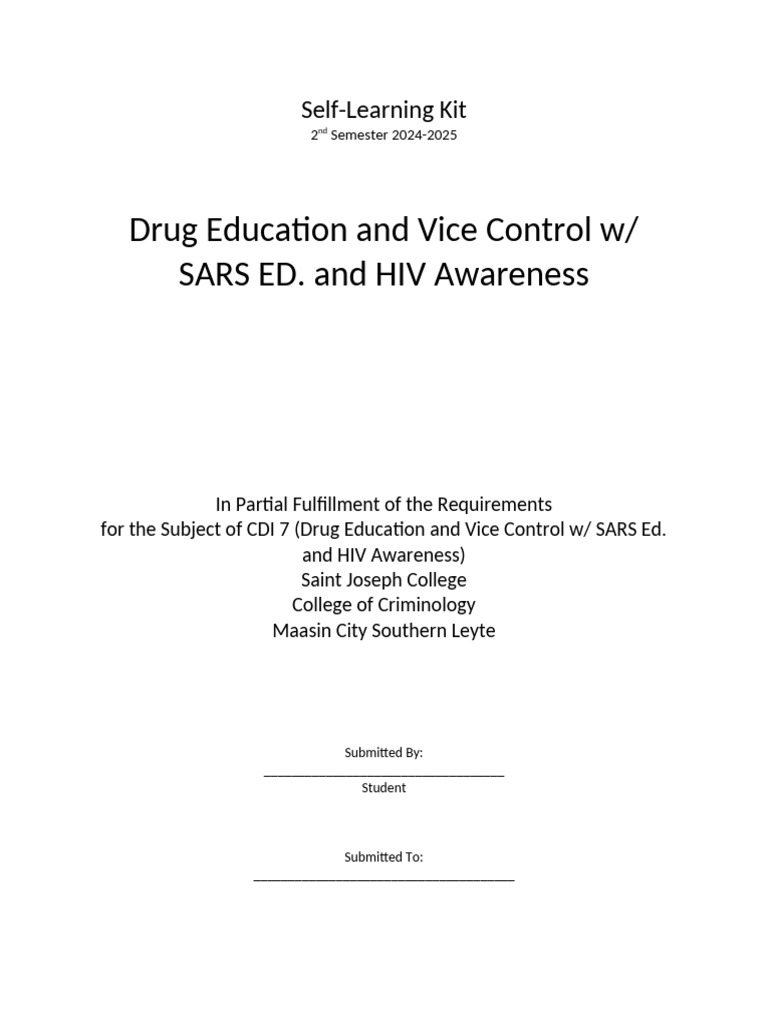 Drug-Education-and-Vice-Control-Handouts-4 (4) | PDF | Opium | Morphine