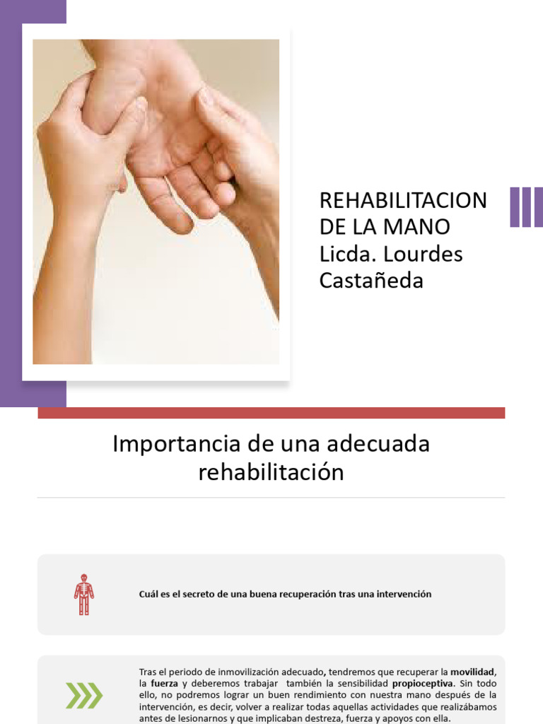 Rehabilitación de la Mano y Edema | PDF | Edema | Sistema linfático