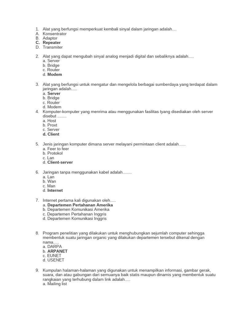STS (Sumtif Tengah Semester) Tik 2024-2025 | PDF