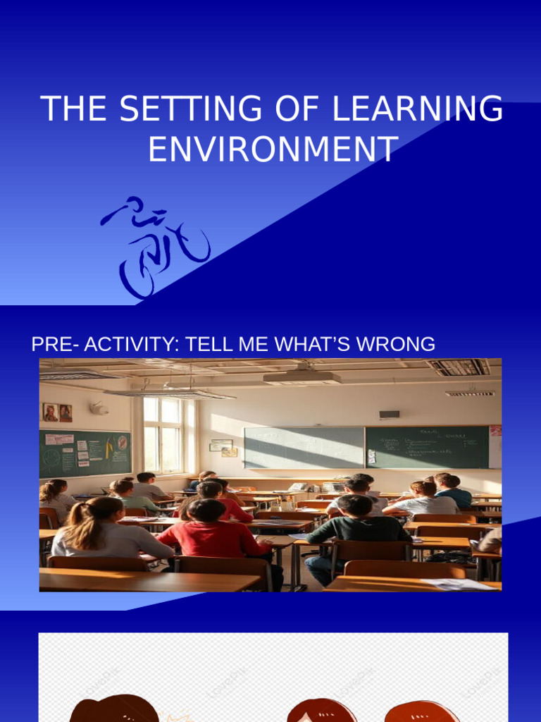 The Setting of Learning Environment | PDF | Classroom | Learning