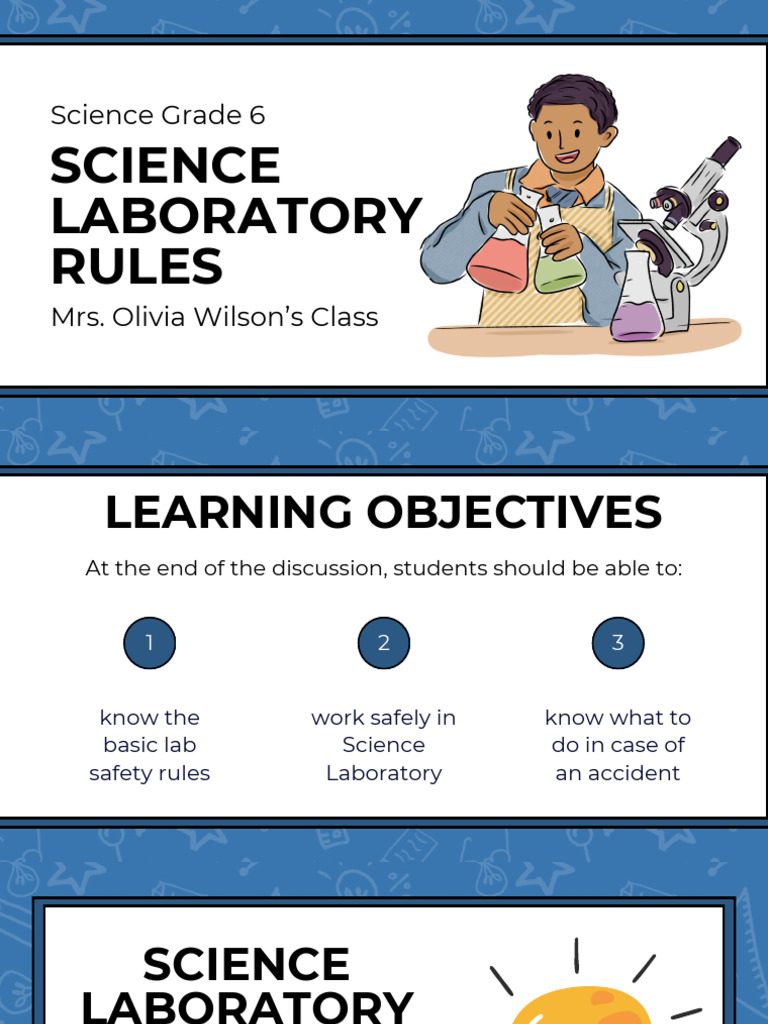 Science Laboratory Rules Educational Presentation | PDF