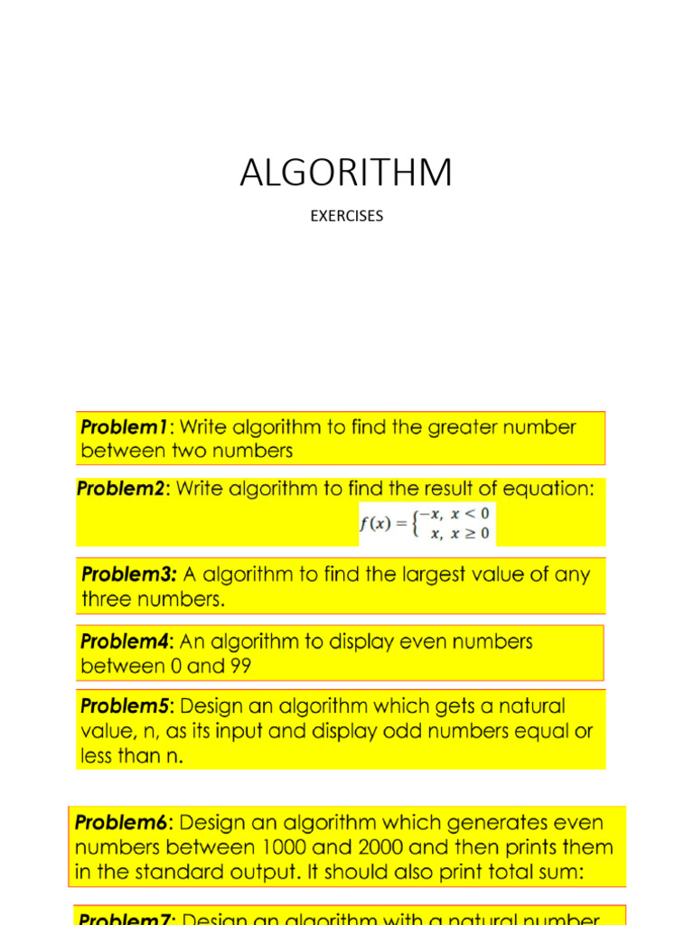 ALGORITHM | PDF