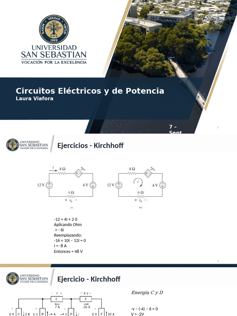 Circuitos - Clase 09 - 07 | PDF | Red eléctrica | voltaje
