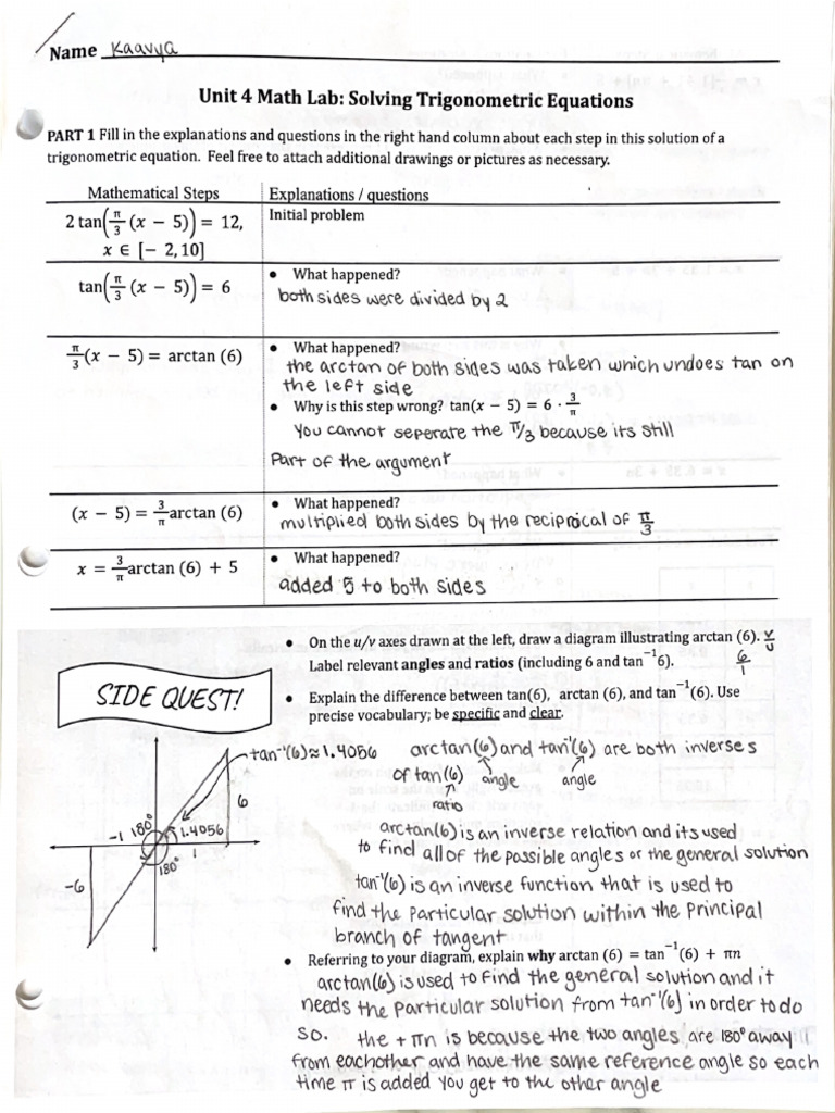 Unit 4 Math Lab - Kaavya | PDF