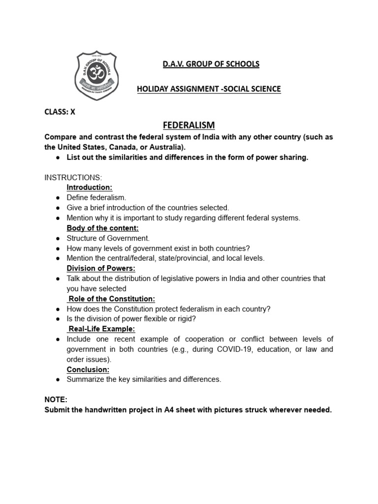 SST CL 10 Holiday Assignment | PDF