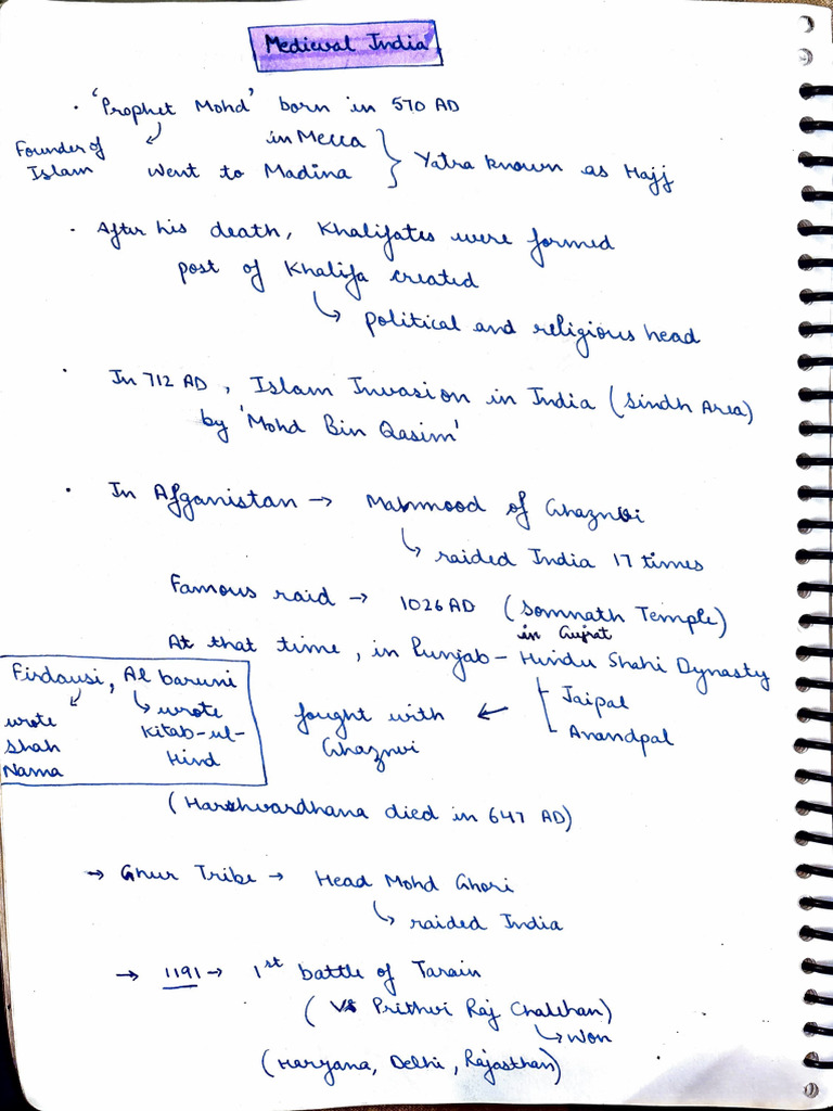 Medieval Notes | PDF