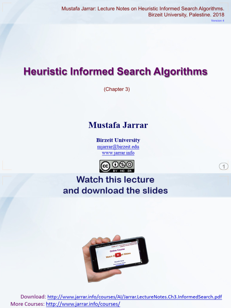 Heuristic Search Algorithms by Jarrar | PDF | Algorithms And Data ...