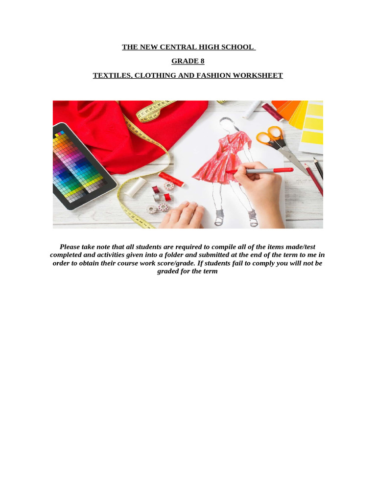 Grade 8 Textiles: Seam Types & Techniques | PDF | Seam (Sewing ...