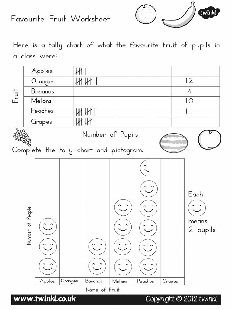 Grade 2 - Picture Graph | PDF | Fruit | Vegan Cuisine