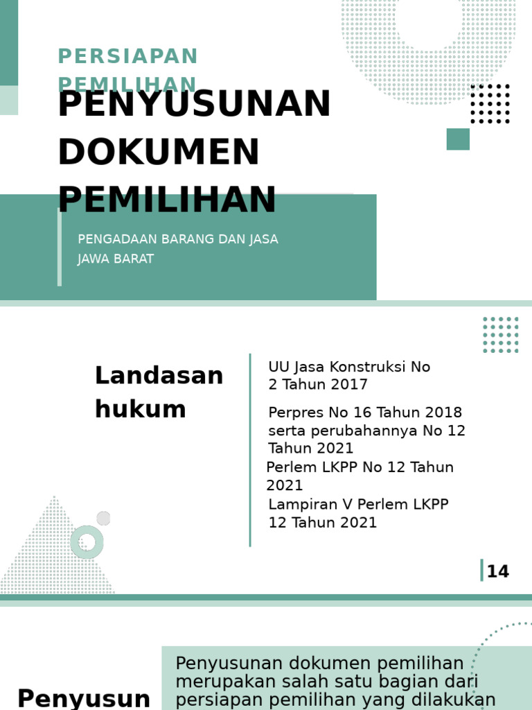 Penyusunan Dokumen Pemilihan-Up | PDF