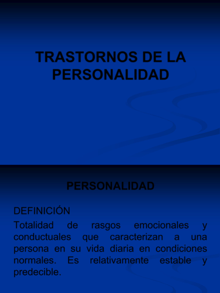 Trastornos de la Personalidad: Definición y Tipos | PDF | Las emociones ...