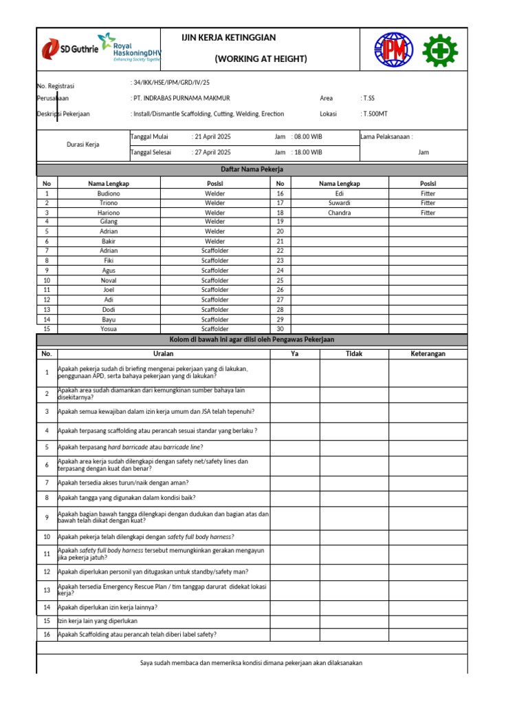 Permit Wah (Dari Pak Niq) | PDF