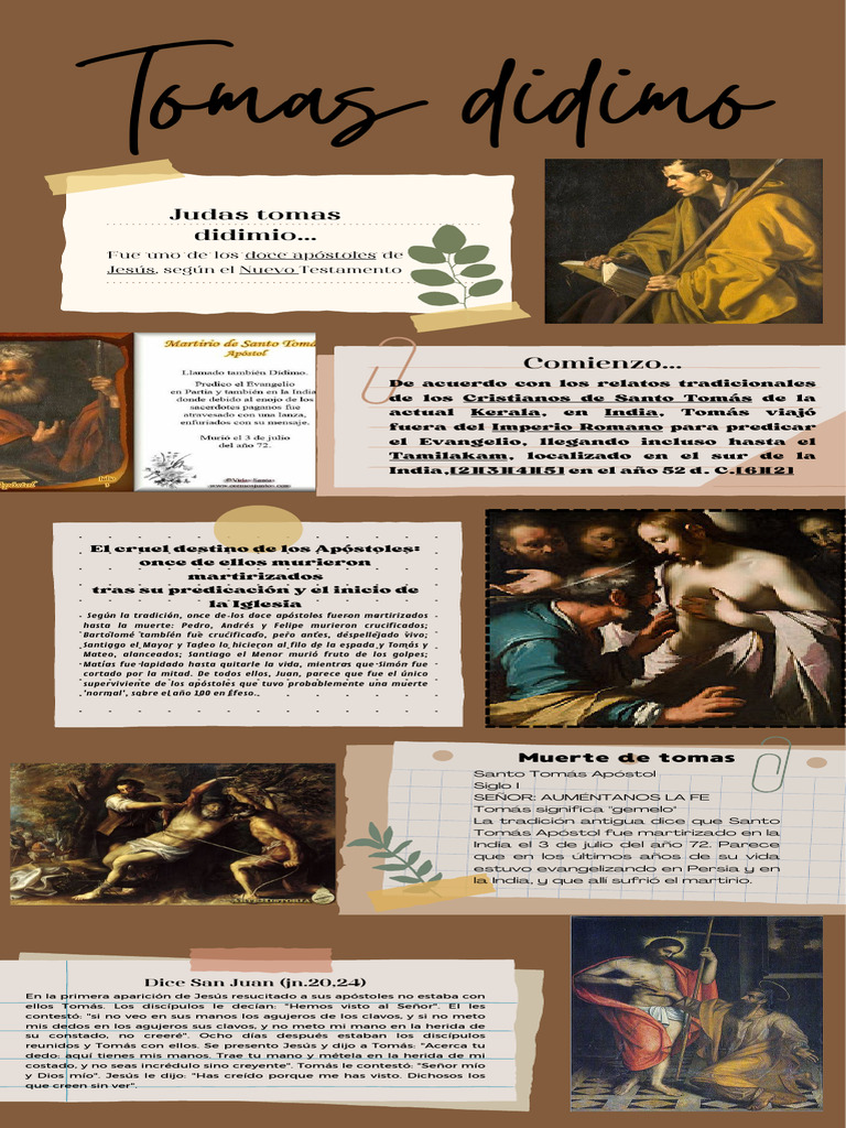 Tomas Didimo | PDF | Jesús | Juan el apóstol