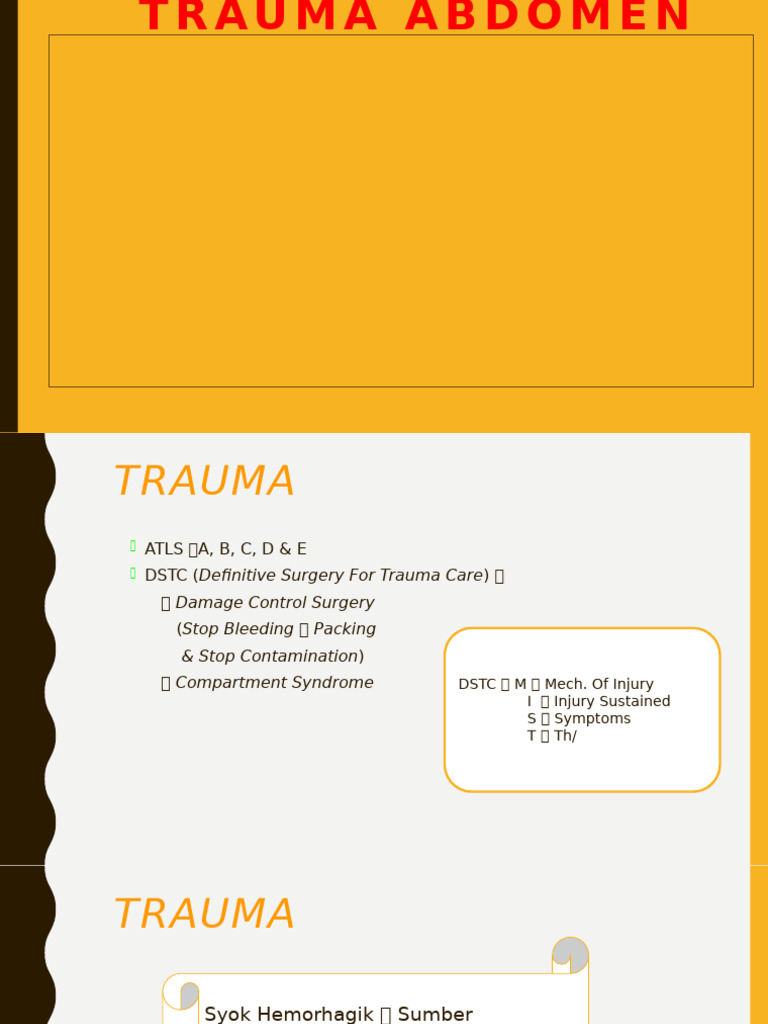 Trauma Abdomen | PDF