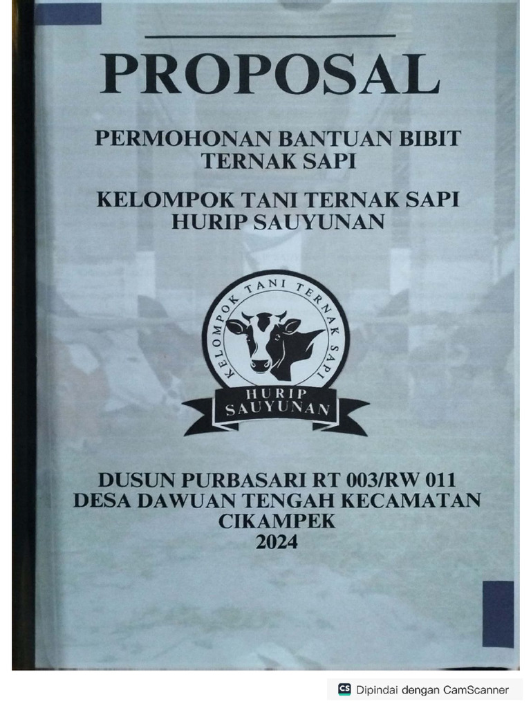 Proposal Kelompok Tani | PDF
