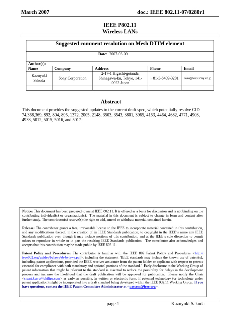 Suggested Comment Resolution Mesh Dtim Element | PDF | Computer ...