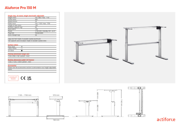 Visa Actiforce Aluforce Aluforcepro150m Specsheet | PDF