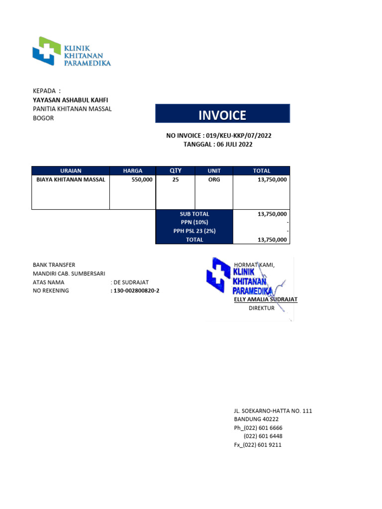 Invoice Rich Fair 22 Ke 3 | PDF