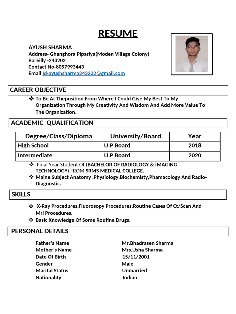 Ayush Resume | PDF