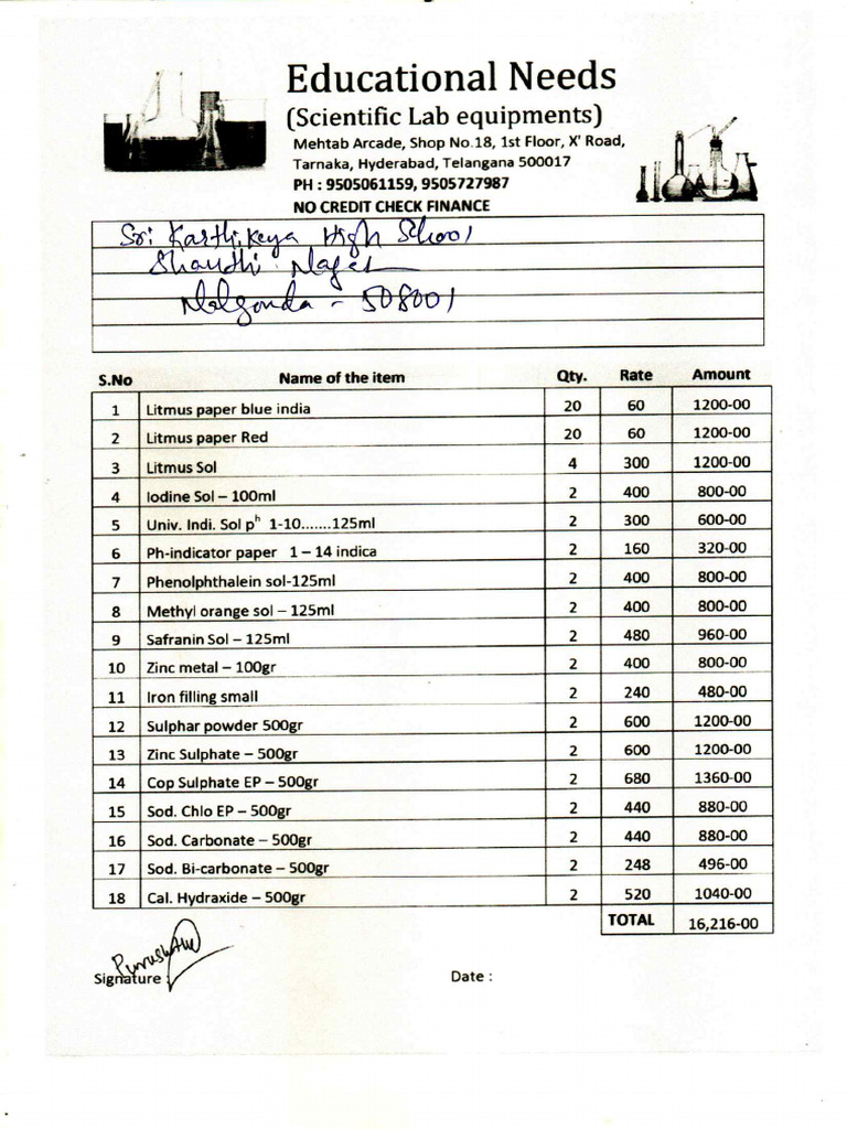 Lab Bill | PDF
