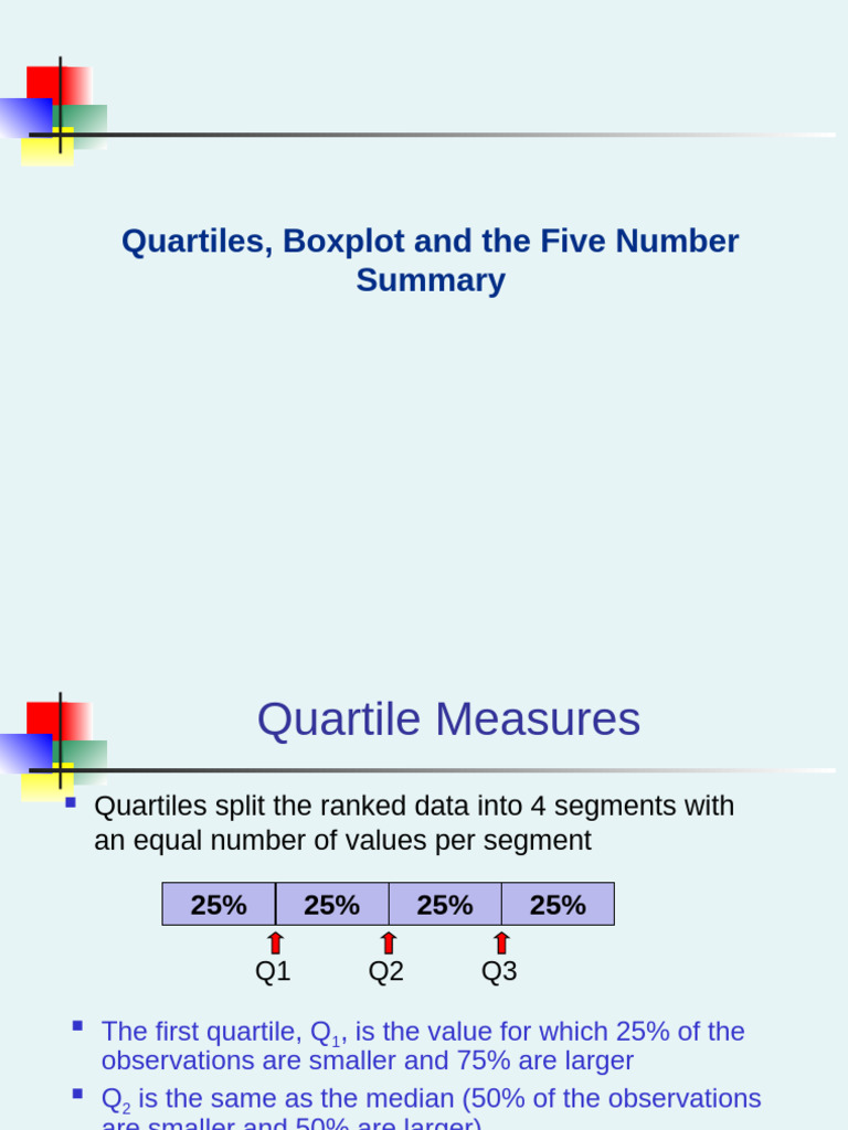 Quartiles and Boxplot | PDF | Statistical Analysis | Teaching Mathematics