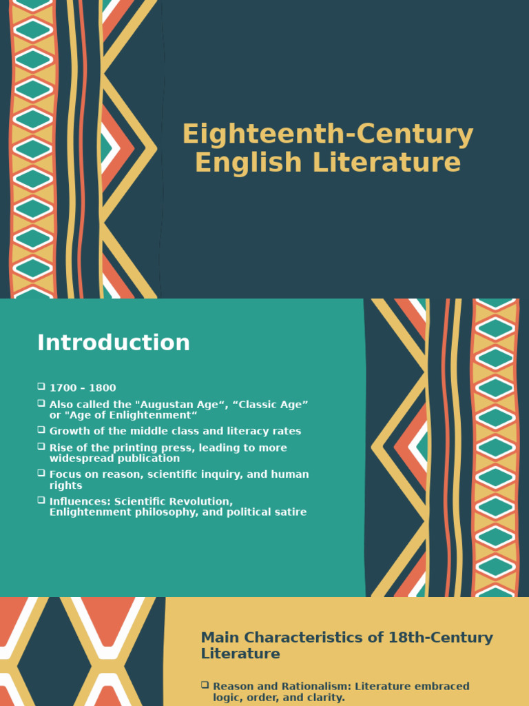 Eighteenth-Century English Literature | PDF | Novels | Writing