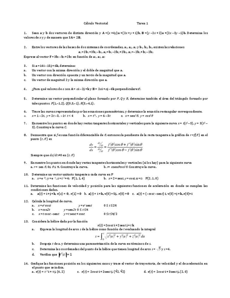 Tar1 Calc Vect 112A | PDF