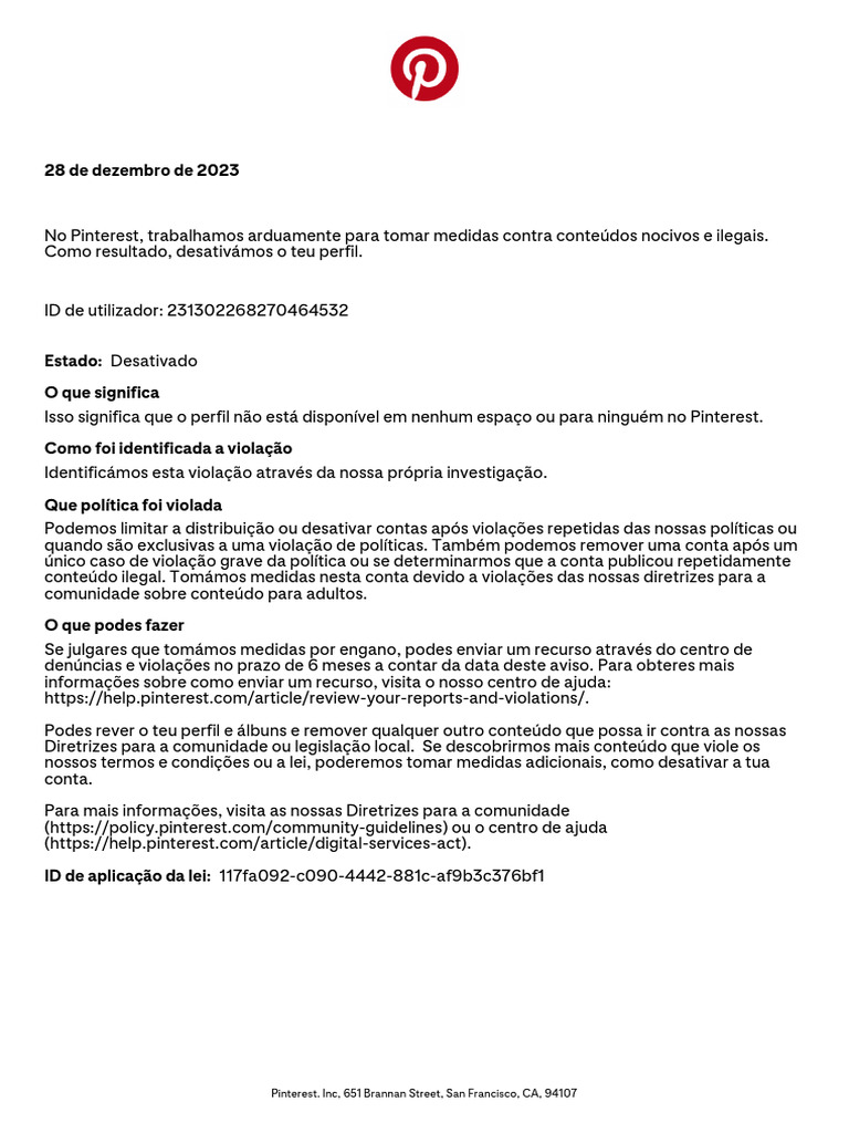 Statement of Reasons Report | PDF