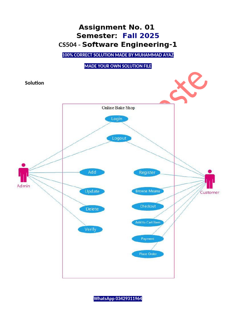 CS504 Assignment1-Solution-Fall2025 100% Correct | PDF