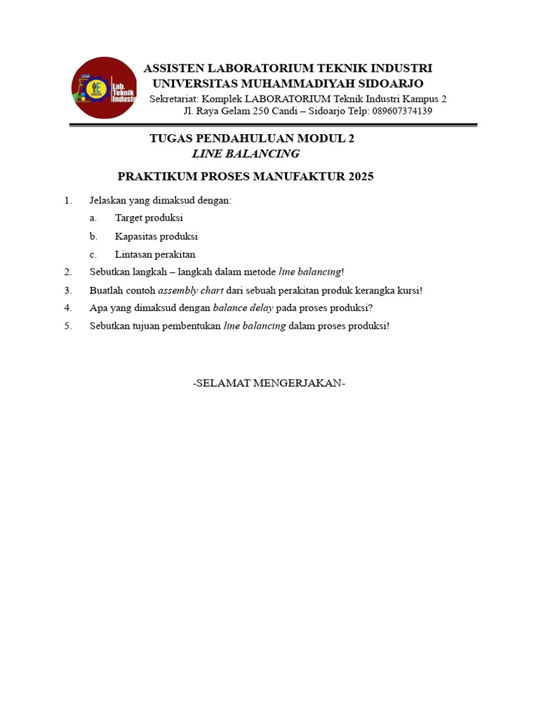 TP Modul 2 Prosman 2025 | PDF
