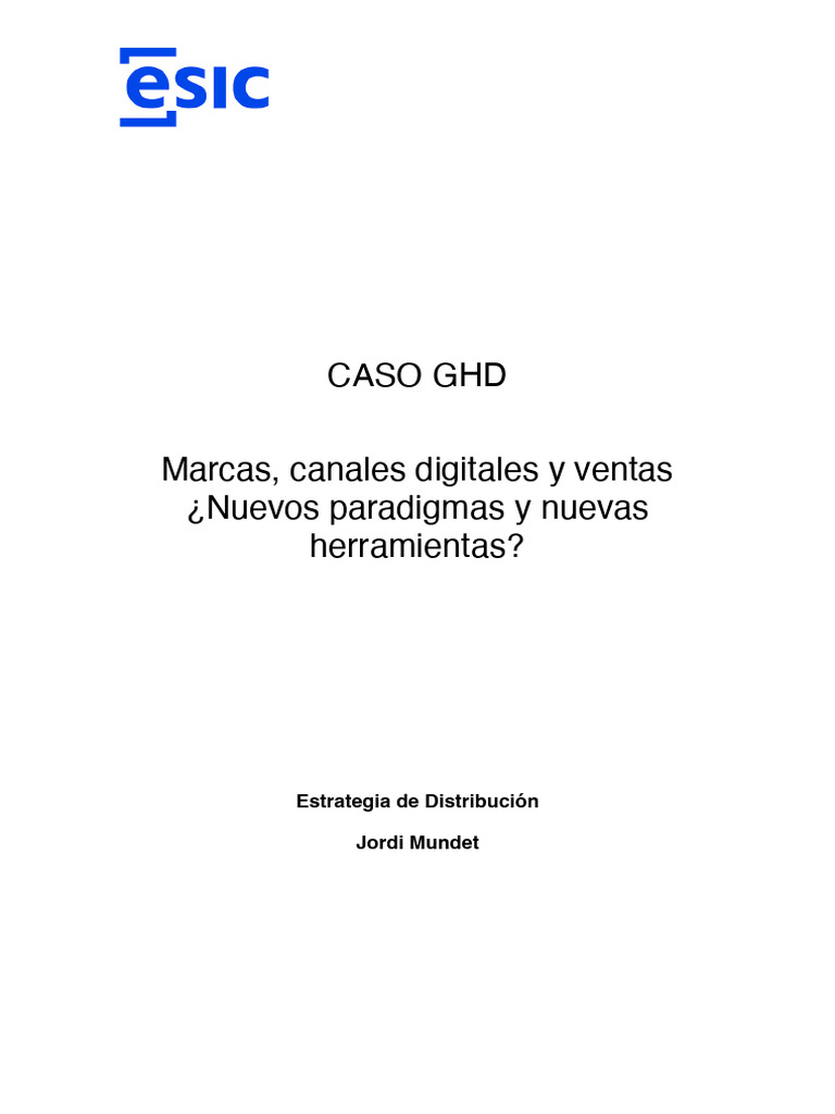 Caso GHD España | PDF | Ventas | Software