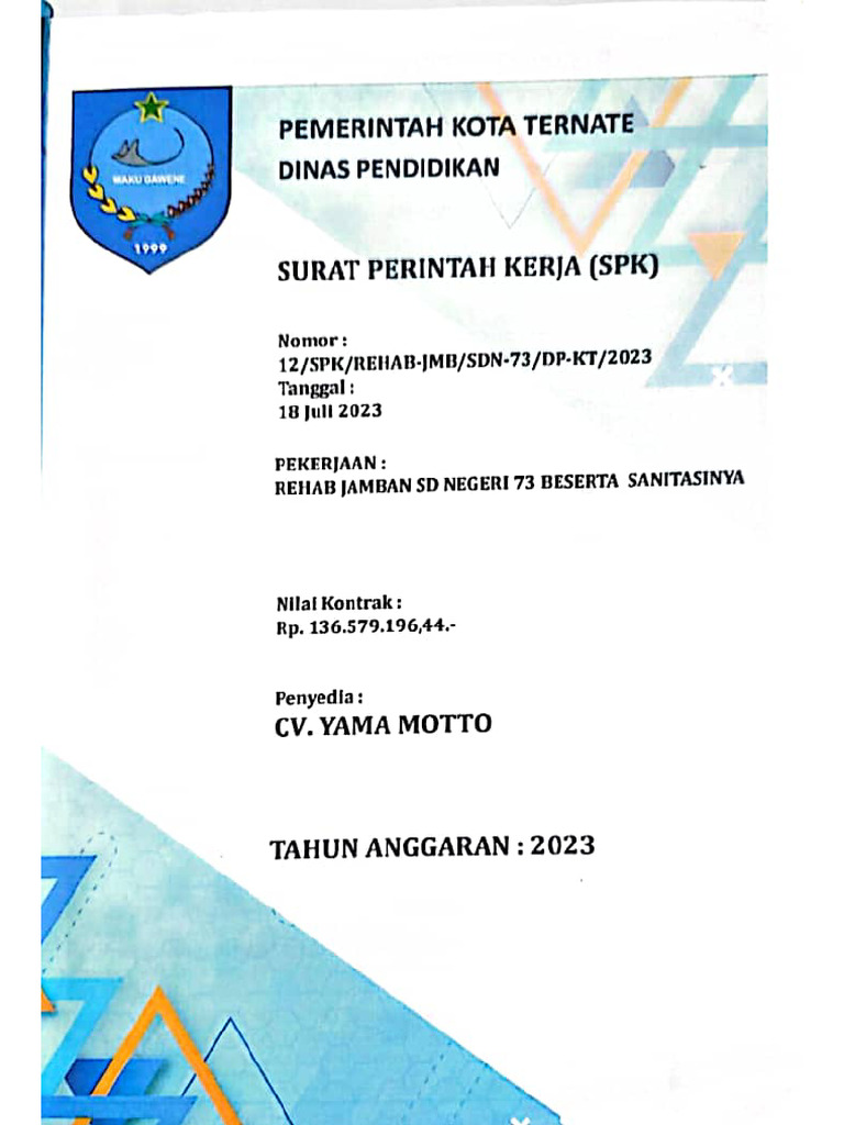 Pengalaman CV. Yama Motto | PDF